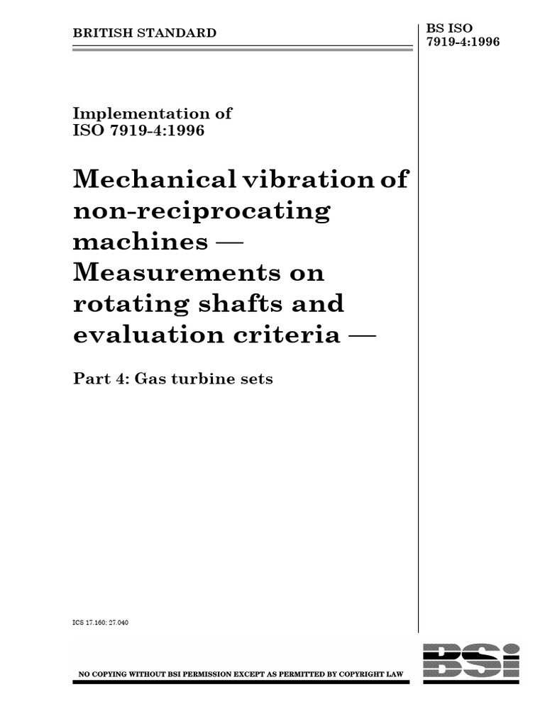 BS_ISO__7919-4;1996 | PDF | International Organization For Standardization | Turbine