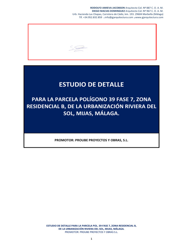 Estudio de Detalle | PDF