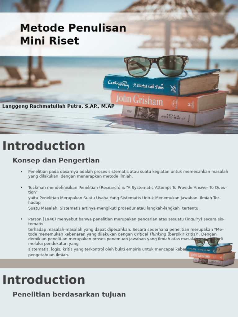 Metode Penelitian: Panduan Lengkap Mini Riset | PDF