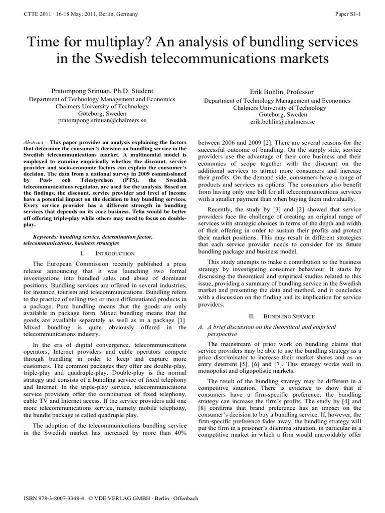 10th Conference of Telecommunication Media and Internet Techno ...