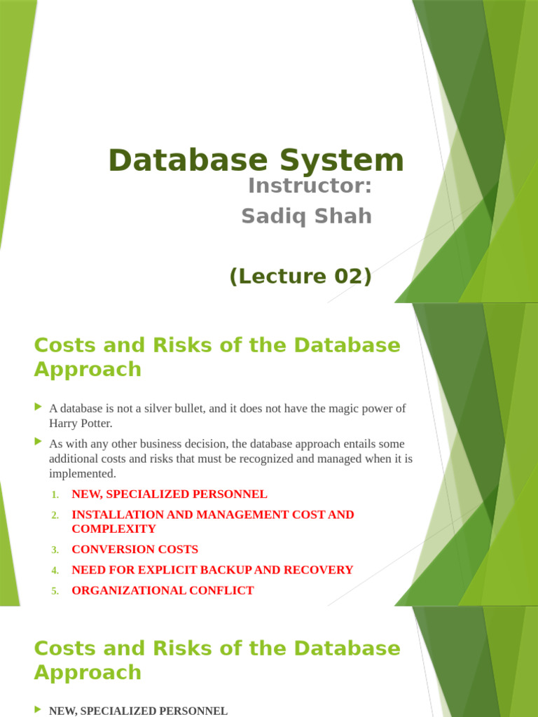 Costs and Risks of Database Systems | PDF | Databases | Data Management