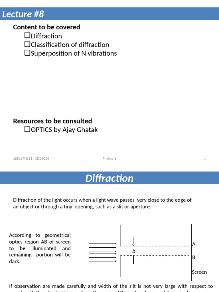 L8_Fraunhofer and Fresnel class of diffraction 28 aug | PDF ...