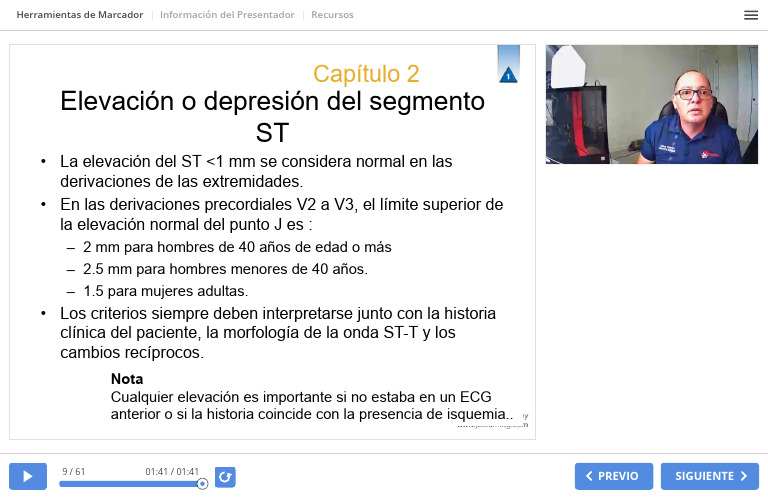 Capitulo 2 Electro 12 Derivaciones Segmento ST y Onda T | PDF