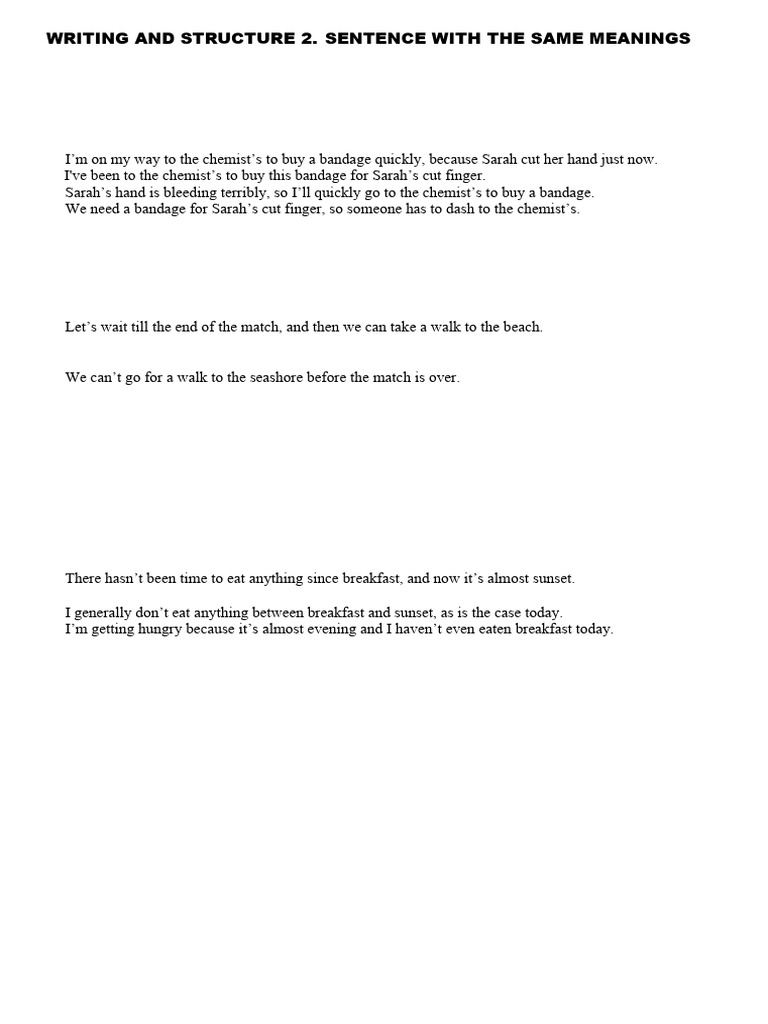Sentence Rewriting Techniques Guide | PDF | Meteorology | Internet