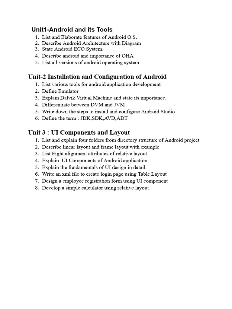 Mad Question Bank2 | PDF