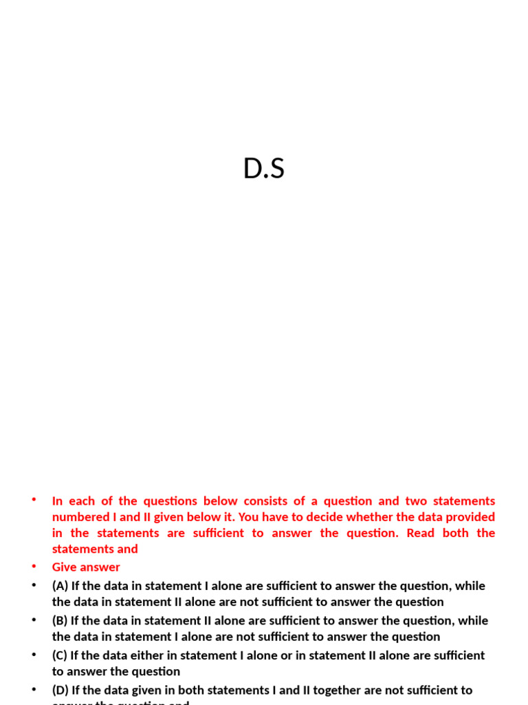 D.suff A Topic For Aptitude | PDF