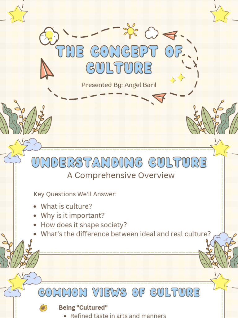 Understanding Culture: Key Concepts Explained | PDF