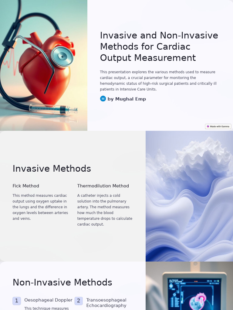 Invasive-and-Non-Invasive-Methods-for-Cardiac-Output-Measurement | PDF | Medical Specialties ...