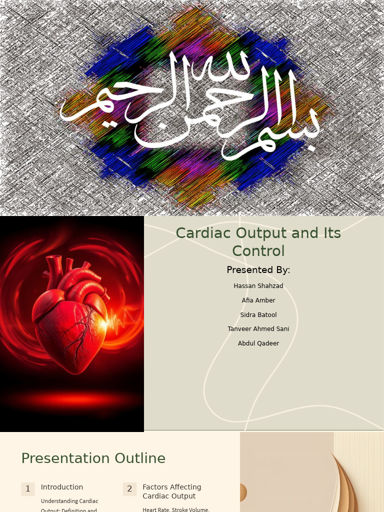 Understanding Cardiac Output and Control | PDF | Heart | Heart Rate