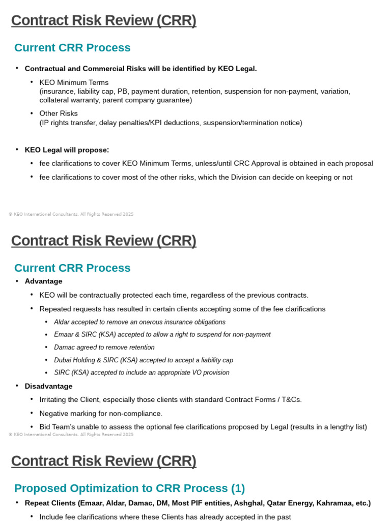 Contract Risk Review Process | PDF | Insurance | Bonds (Finance)