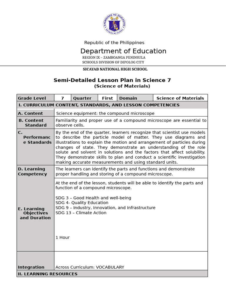 LESSON-EXEMPLAR | PDF | Light | Optics