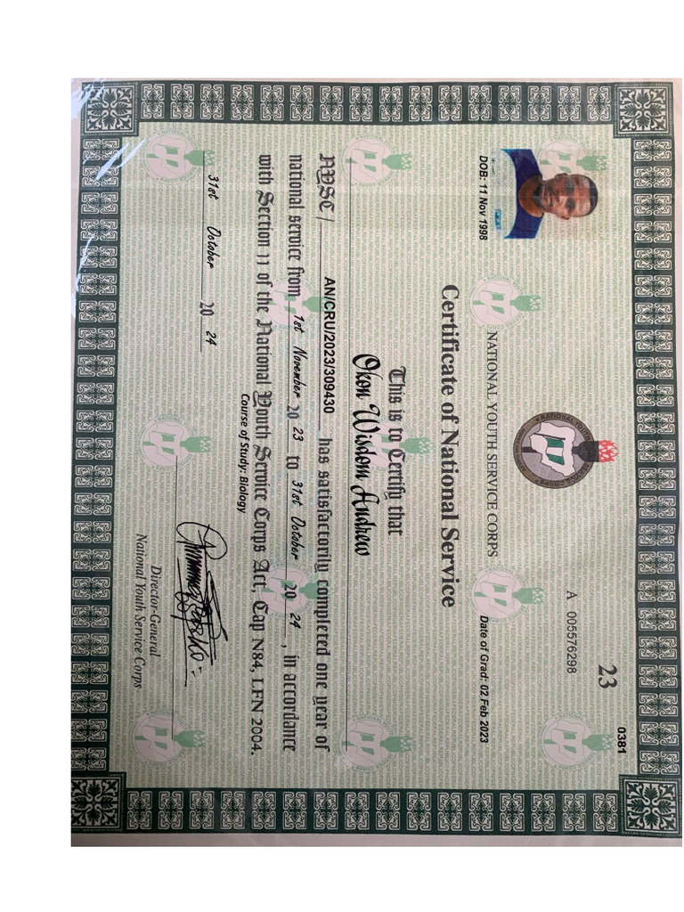 NYsC Discharge | PDF