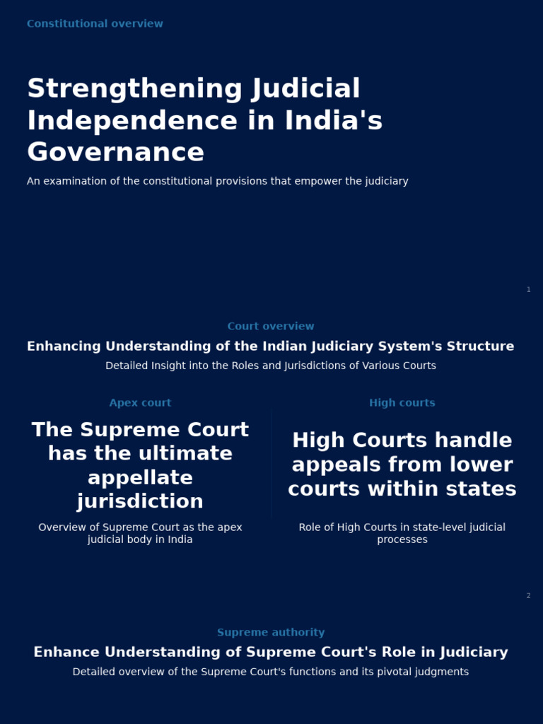 Structure of India's Judiciary System | PDF | Supreme Courts | Judiciaries