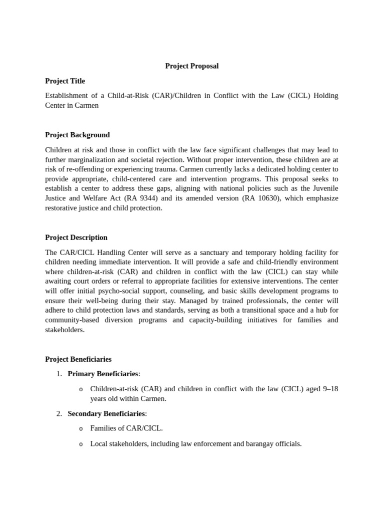 Project Proposal of Group 4 | PDF | Capacity Building | Monitoring And ...