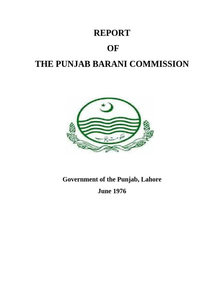 Punjab Barani Commission Report | PDF | Soil | Manure