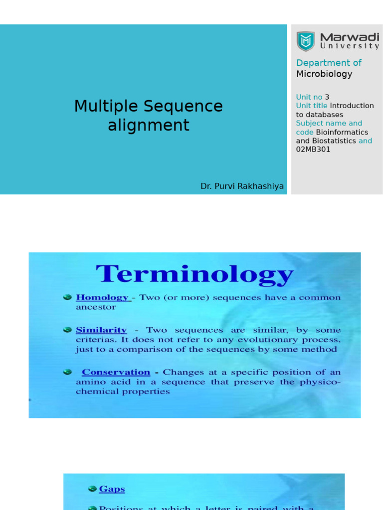 3.8 | PDF | Sequence Alignment | Phylogenetic Tree