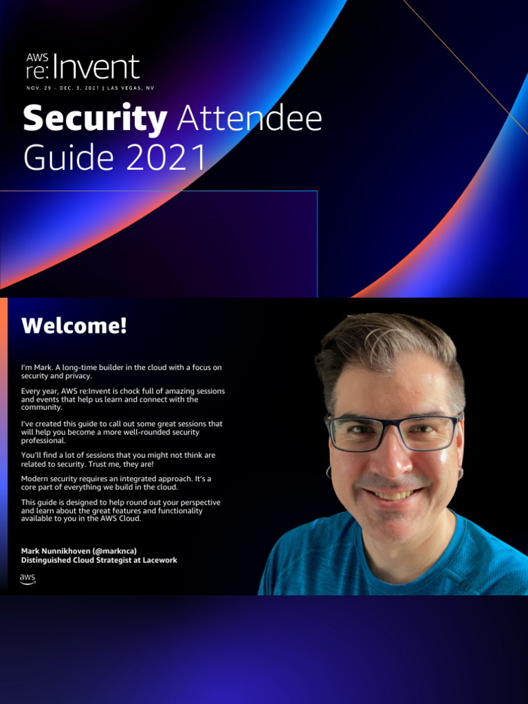 2021_reInvent_Attendee_Guide_Security_OD | PDF | Amazon Web Services | Cloud Computing