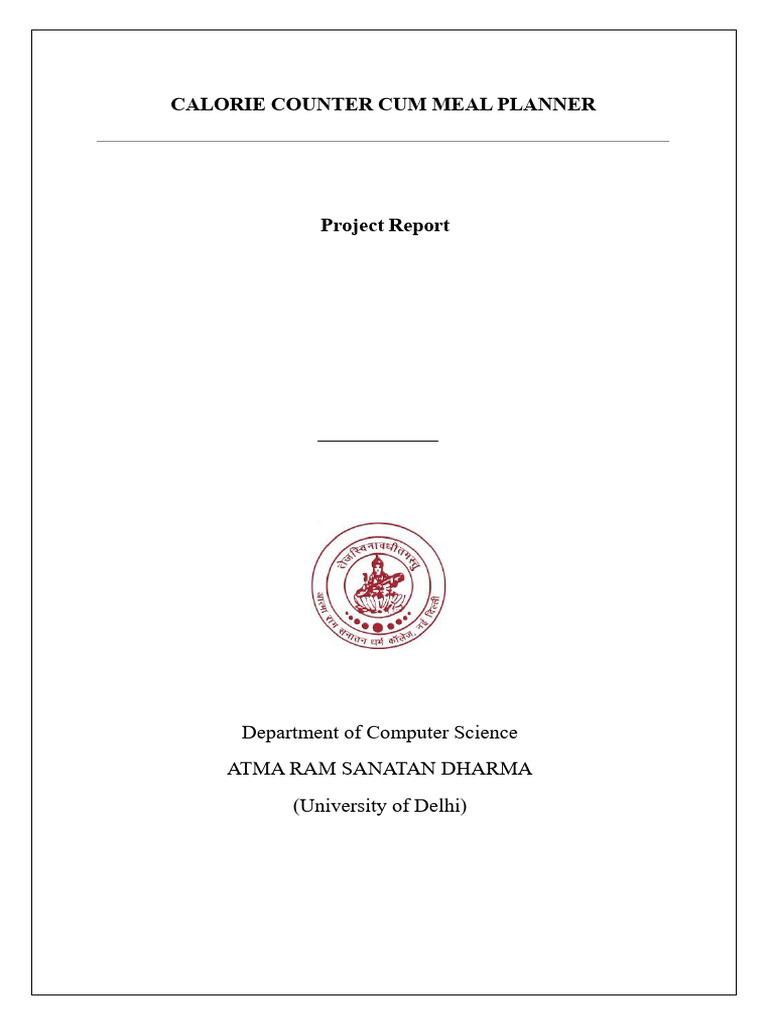 Calorie Counter report file | PDF | Use Case | Computing Calorie Counter report file | PDF | Use Case | Computing