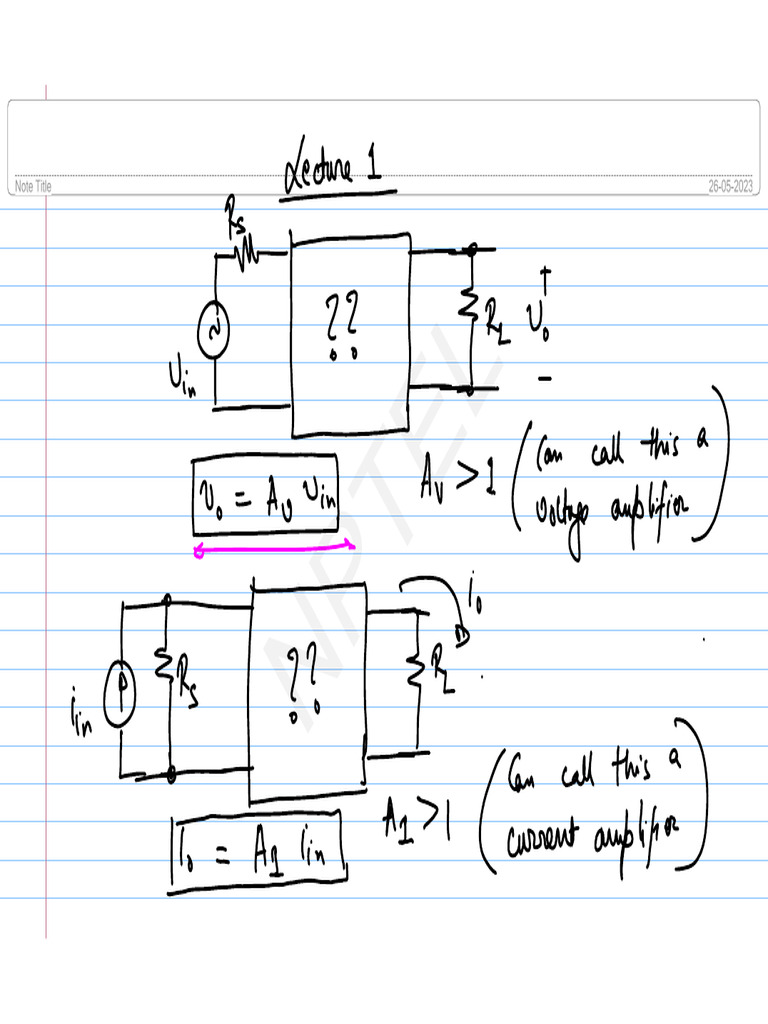 W1 - Lecture Notes | PDF