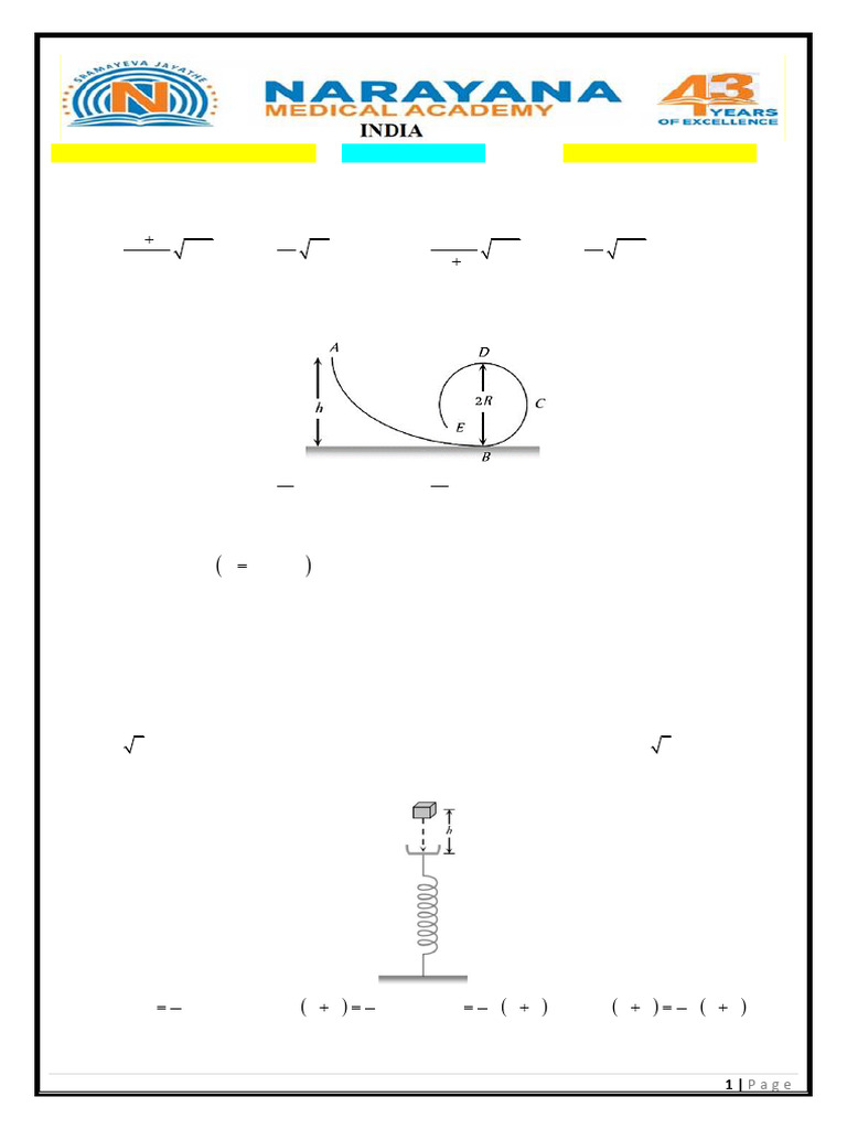JR Star Neet Cbse MT-07 Physics Assignment | PDF | Momentum | Kinetic Energy