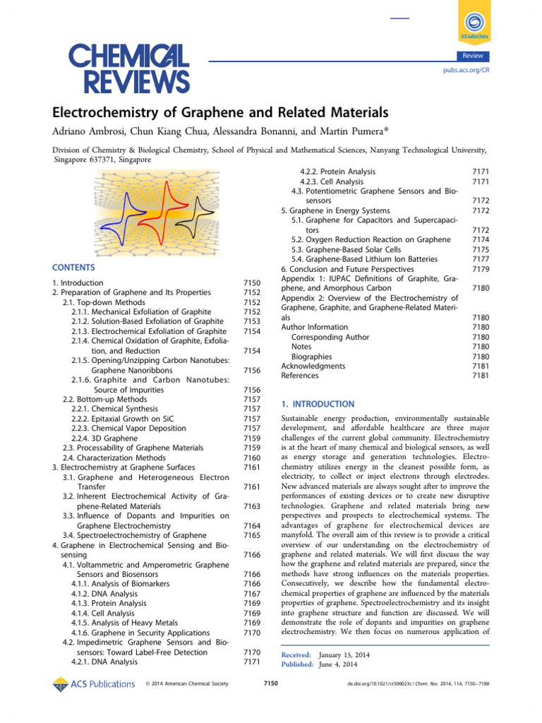 ambrosi-et-al-2014-electrochemistry-of-graphene-and-related-materials | PDF | Graphene ...