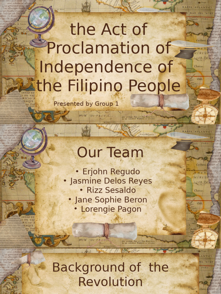 GROUP 1 (Proclamation of Independence) | PDF | Spanish East Indies ...