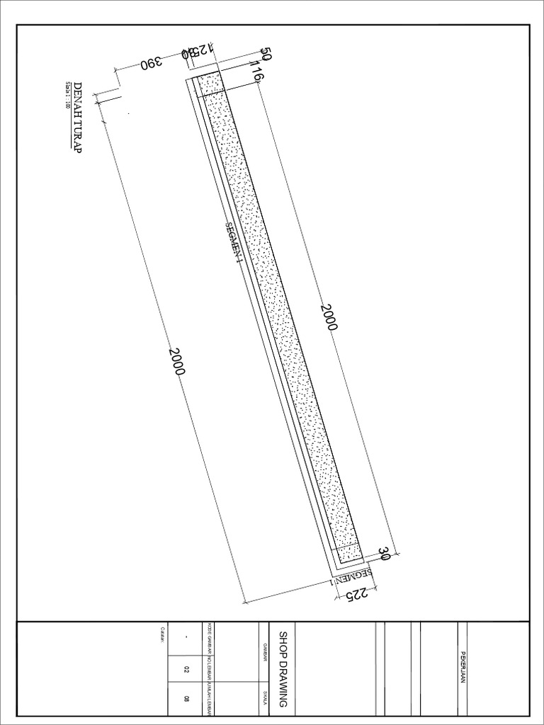 Gambar Detail dan Denah Turap | PDF