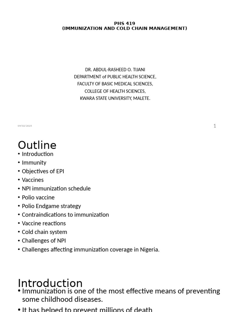 Nigeria's 2025 NPI Immunization Schedule | PDF | Vaccines | Life Sciences