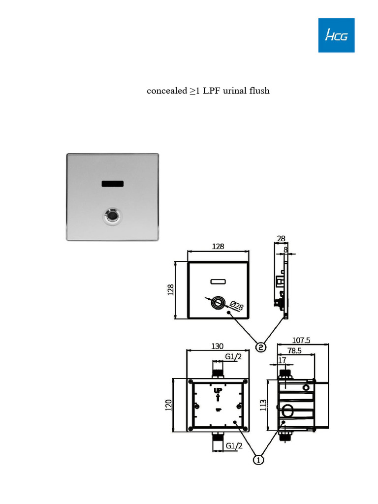 Urinal With Sensor Flush | PDF