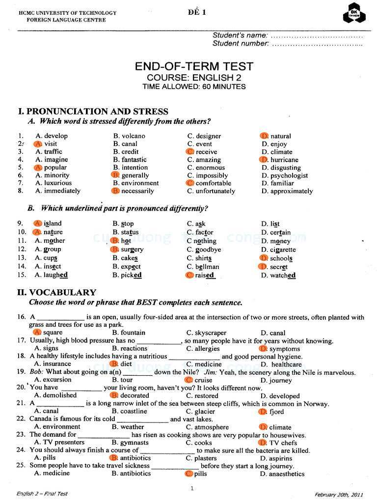 (Done) Keys - Av2.end.101.20-02-11 - (Cuuduongthancong - Com) | PDF