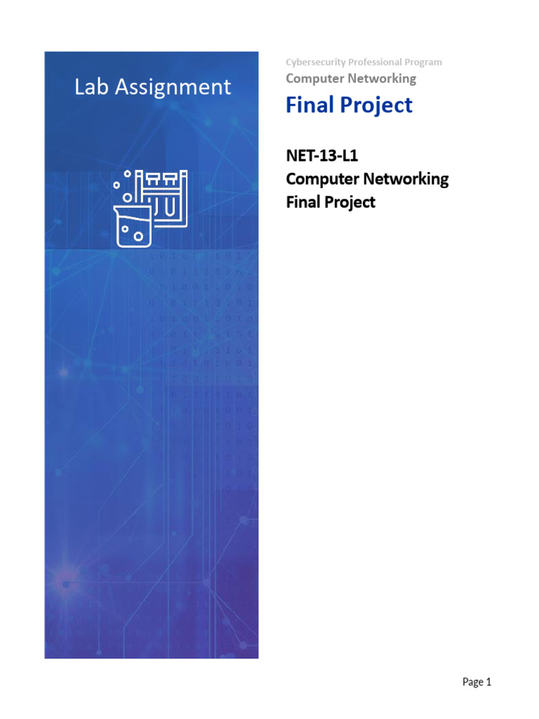 NET-13-L1 Computer Networking Final Project | PDF | Computer Network | Ip Address