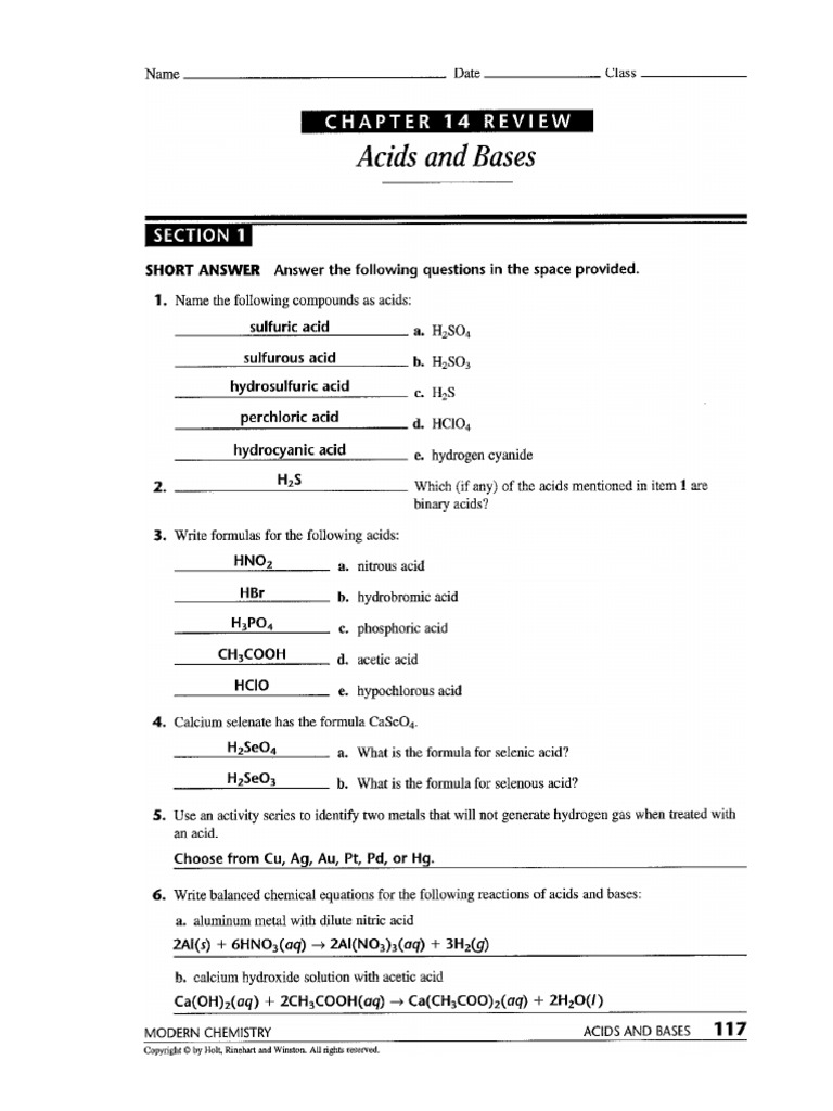 T1-Q2-G11-Chem.-Revison sheet | PDF