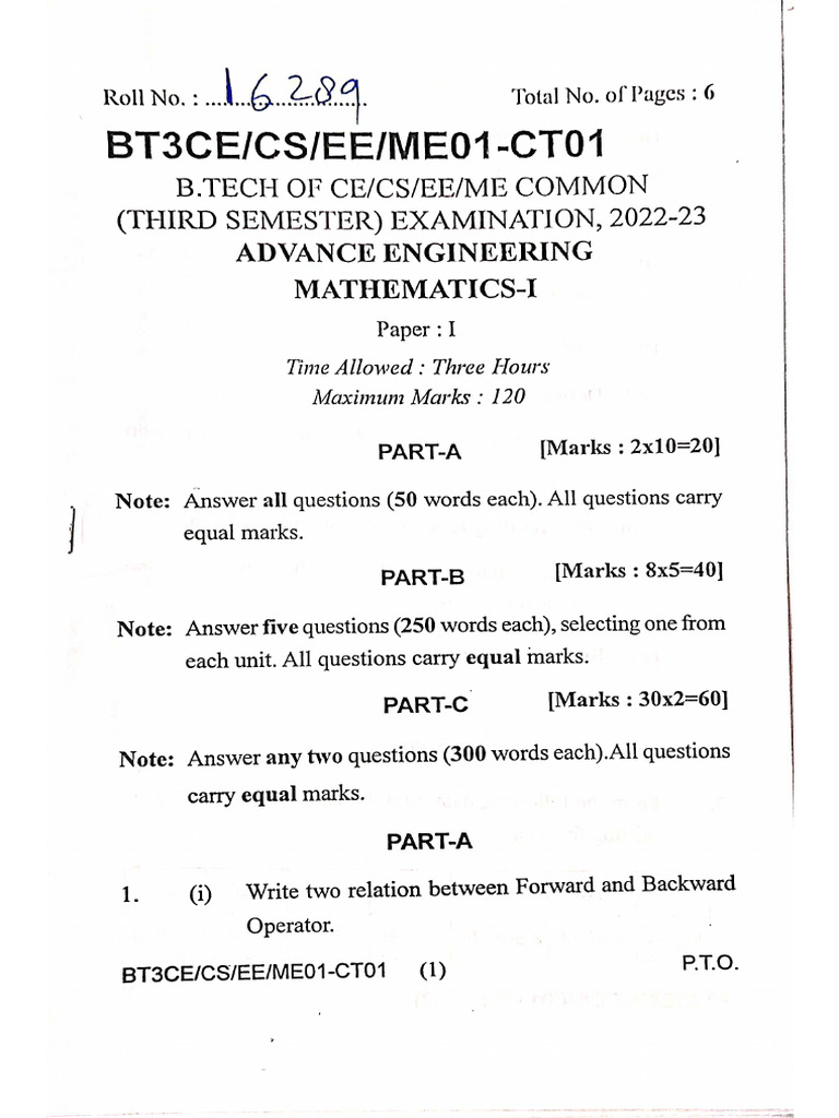 AEM (1) | PDF | Laplace Transform | Fourier Analysis