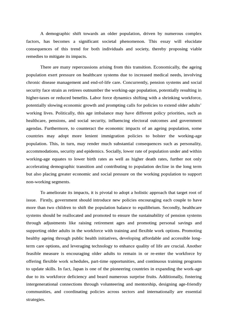 Increase Average Life Expectancy - Cause and Solution | PDF | Ageing ...