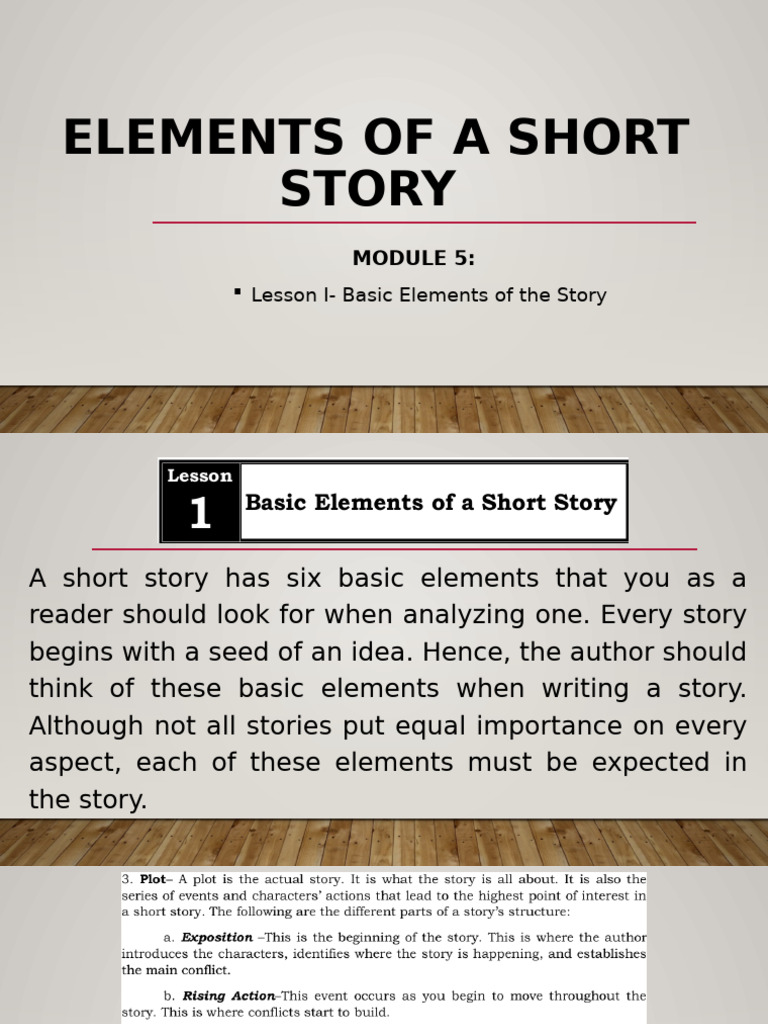 Key Elements of Short Stories | PDF