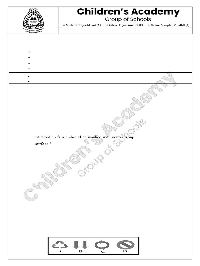 Grade IX Home Science Exam Guide | PDF | Diseases And Disorders ...