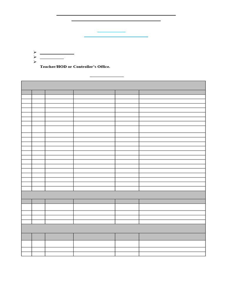 BUFT Special Exam Schedule Notice | PDF