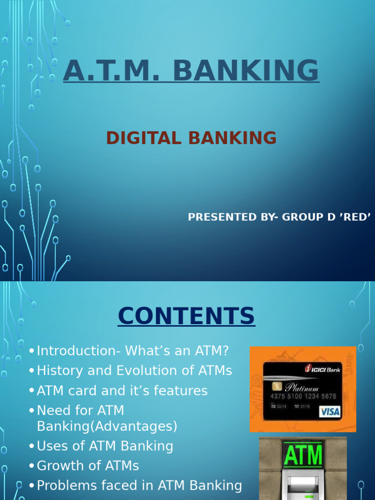 ATM Banking | PDF | Automated Teller Machine | Banks