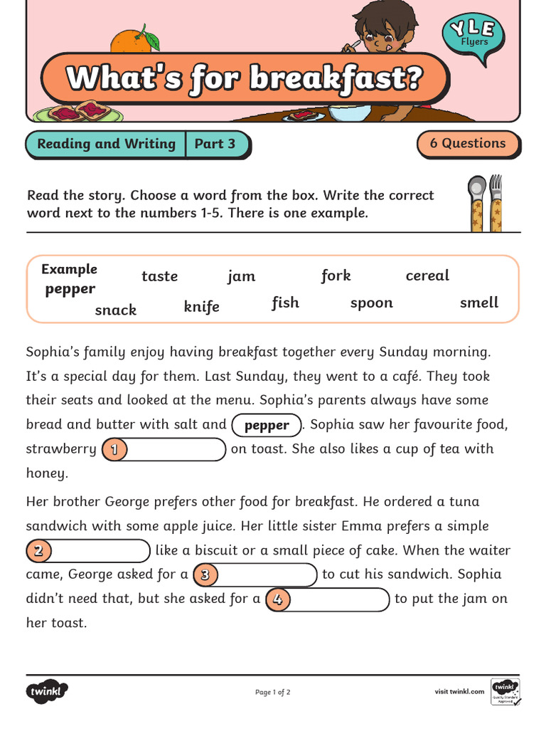 Family Breakfast at the Café | PDF