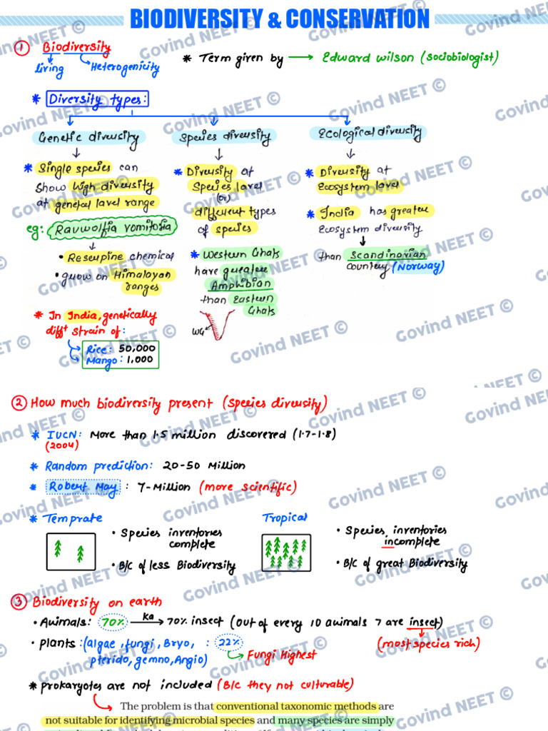 Biodiversity and conservation | PDF