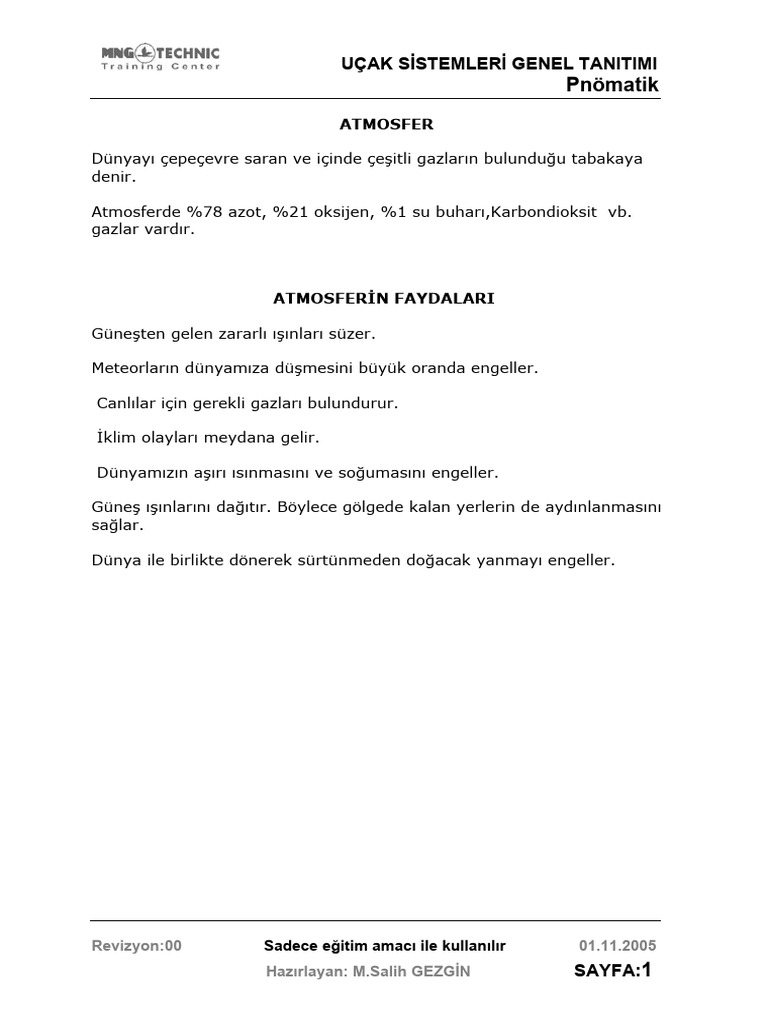 Pneumatic & Air Cond | PDF