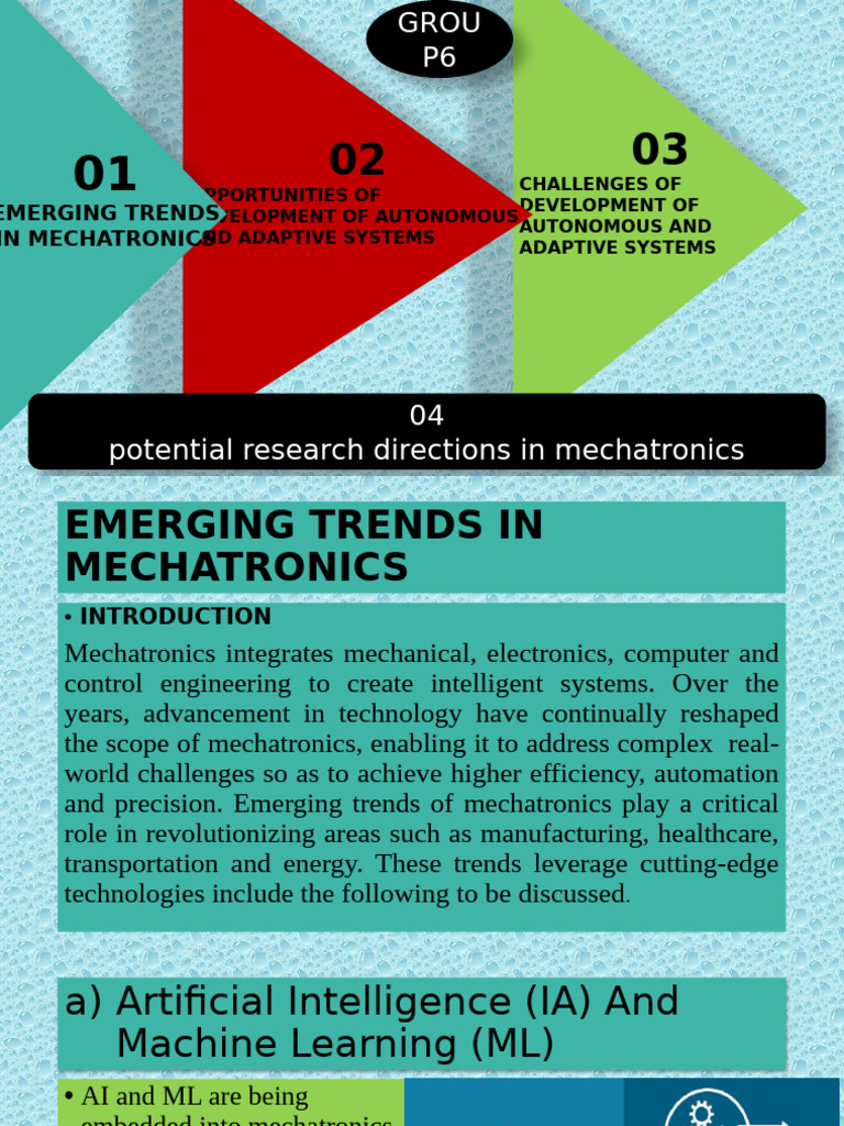 (Presentation) Future Trend in Mechatronics | PDF | Robotics | Internet Of Things