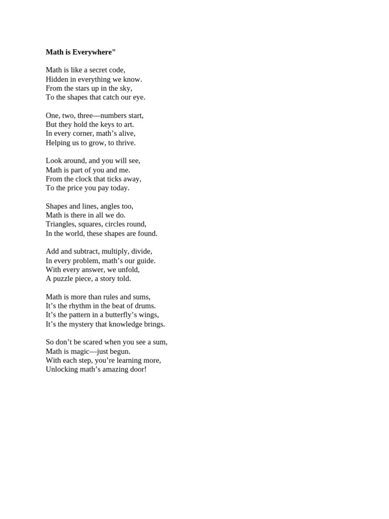 Math Is Everywhere | PDF