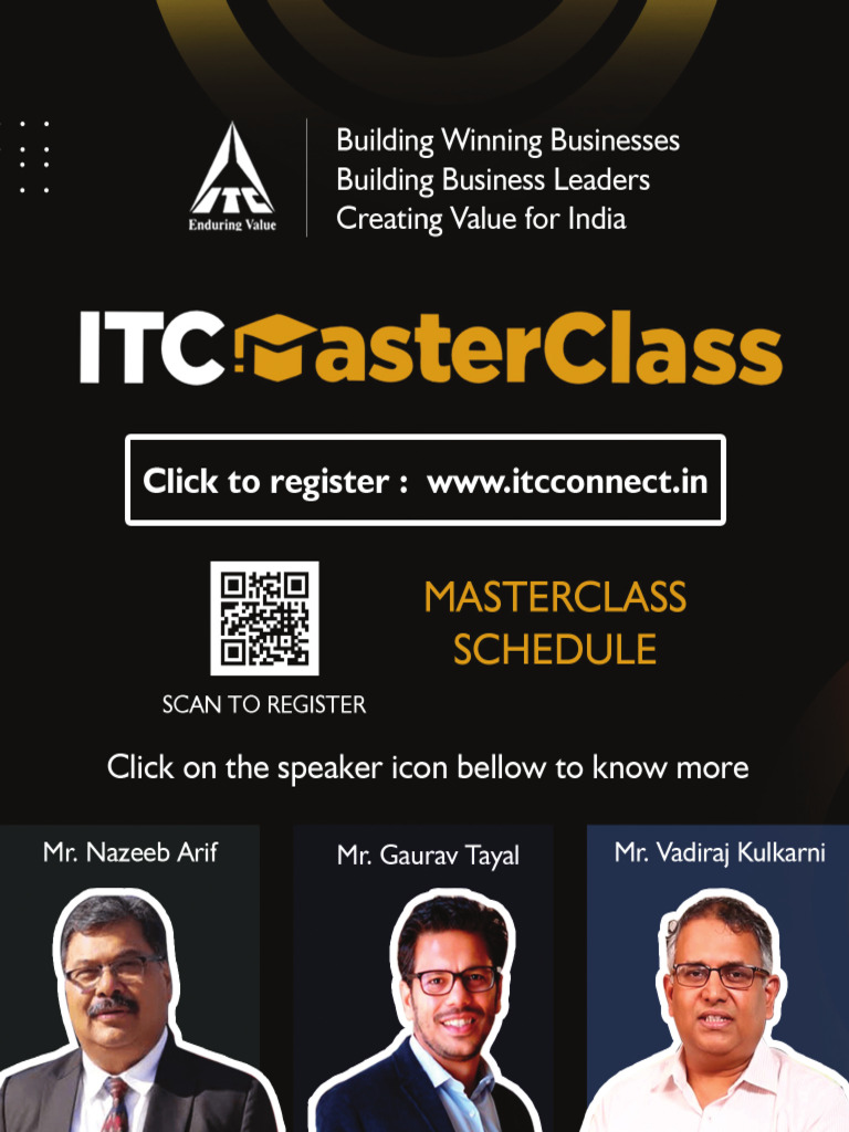 ITC Masterclass_Brochure | PDF