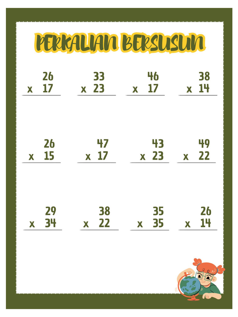 Perkalian Bersusun 27 HLMN | PDF