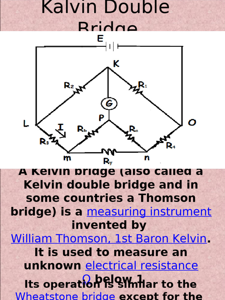 04-Kalvin and AC Bridges | PDF | Electrical Engineering | Electricity