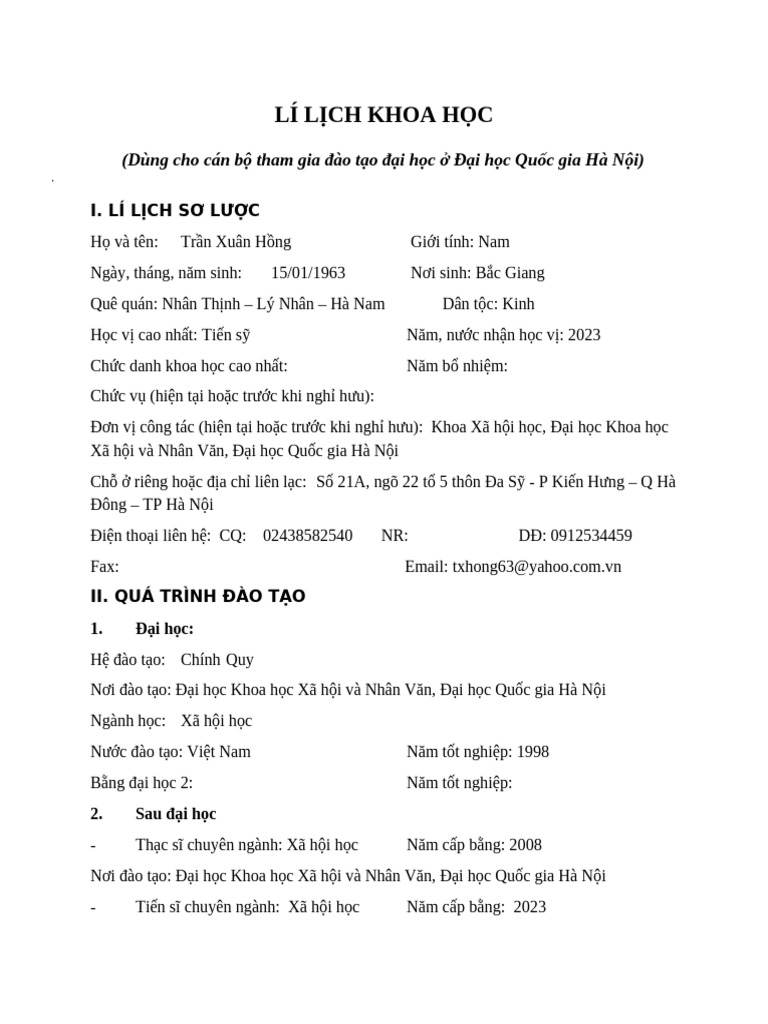 Tran Xuan Hong | PDF