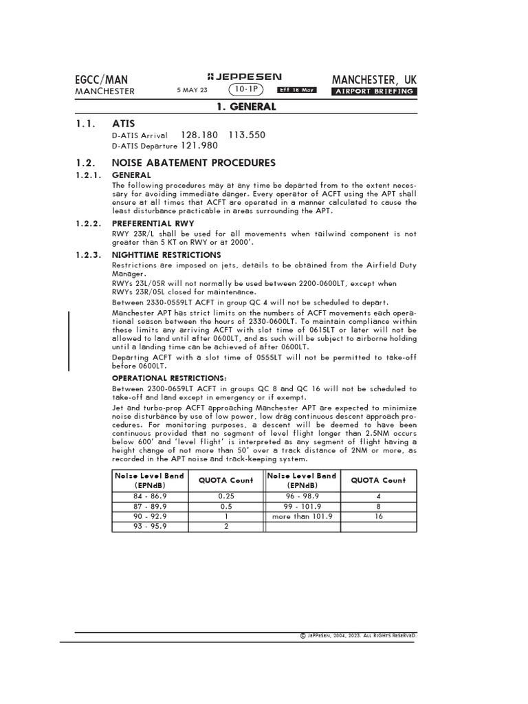 Open EGCC Manchester June 08 | PDF | Air Traffic Control | Airport