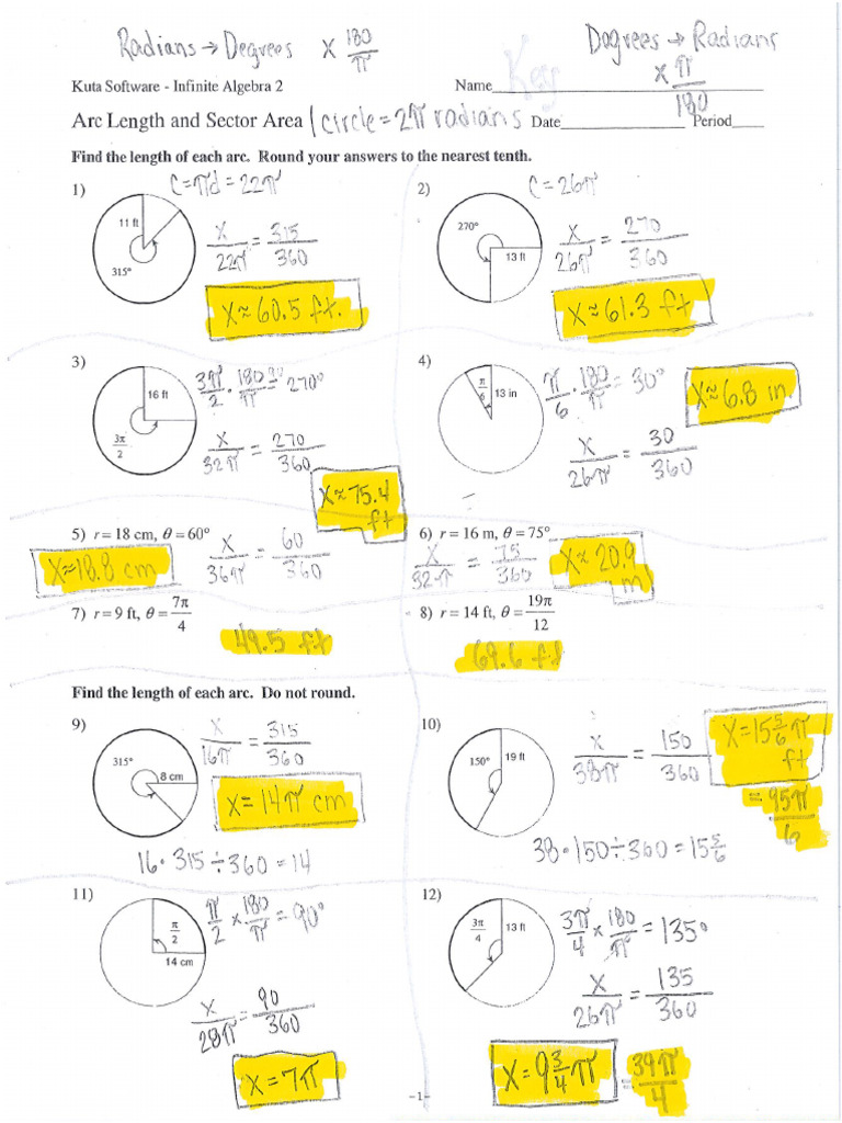 Answer Key 9b Math PDF | PDF