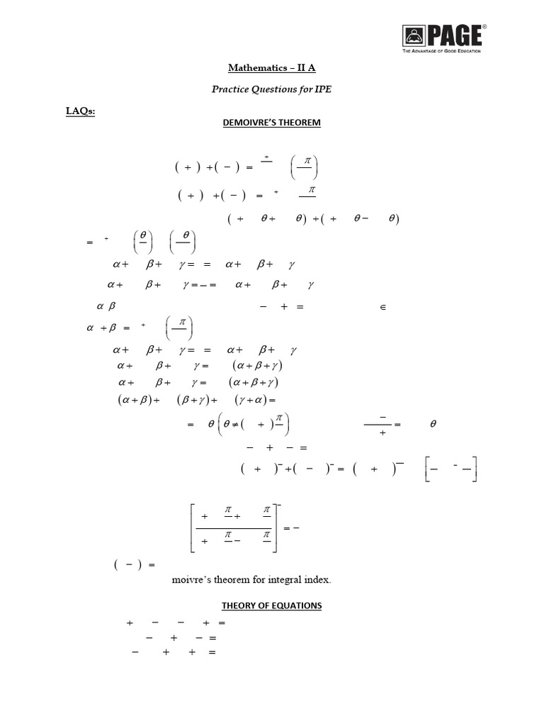 SR (S1) Maths - IIA Practice Questions | PDF | Variance | Mean